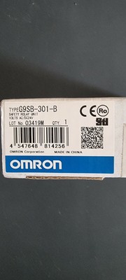 OMRON G9SB-301-B SAFETY Relay Unit, 24Vac/dc, RS Stock No.: 549-489 £ ...