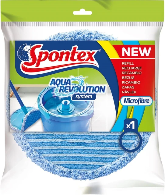 SPONTEX AQUA REVOLUTION System Mop Head Refill £11.14 - PicClick UK