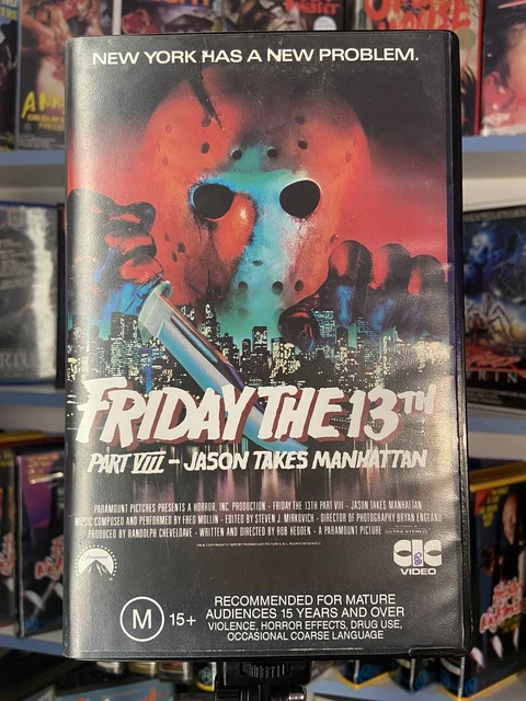 FRIDAY THE 13TH Part 8 Jason Takes Manhattan VHS CiC Original Release ...