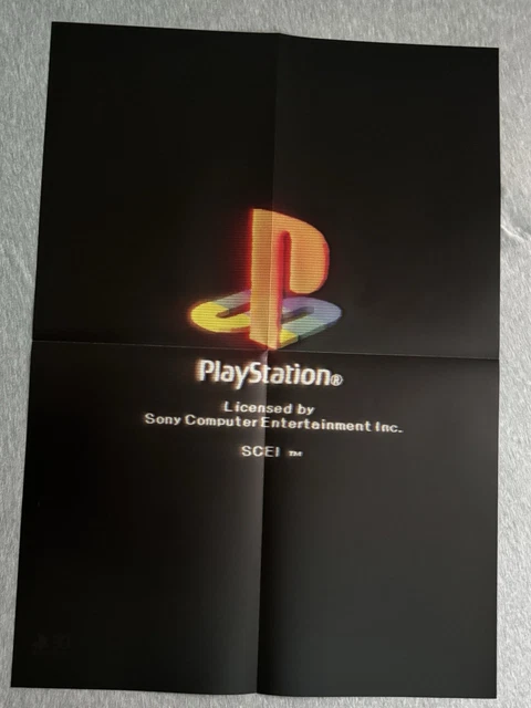 PLAYSTATION 5 30TH Anniversary Edition Poster Rare Holographic Logo ...