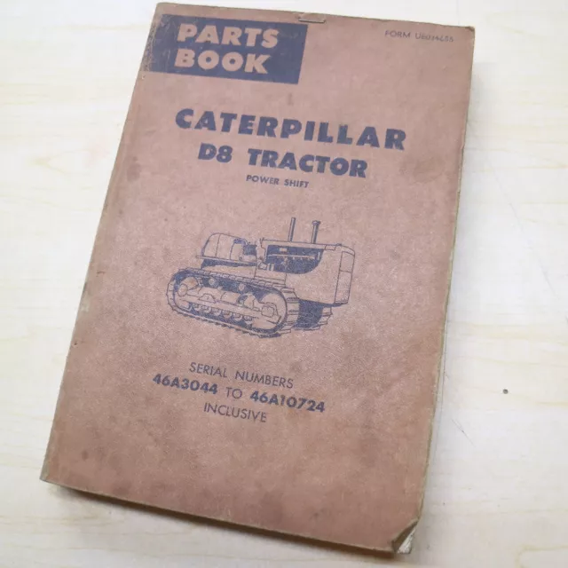 Caterpillar Cat D8 Dozer Tractor Parts Manual 46a £35 33 Picclick Uk