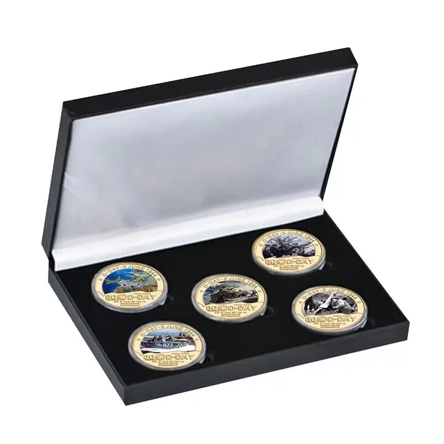 2024 D-DAY 80TH Anniversary 1944-2024 Coin Box Set - WW2 World War 2 ...