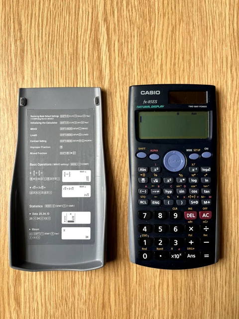 CASIO FX-85ES SCIENTIFIC Calculator - Black £11.12 - PicClick UK