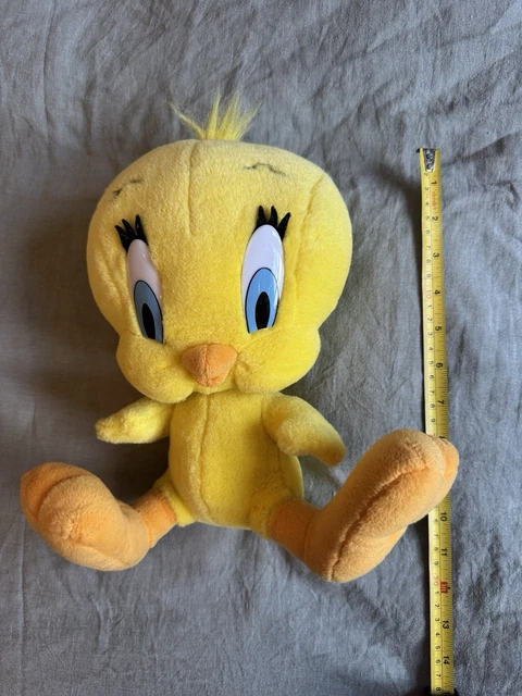 LOONEY TUNES TWEETY Bird Plush Soft Toy Yellow Stuffed Animal 10 Inches ...