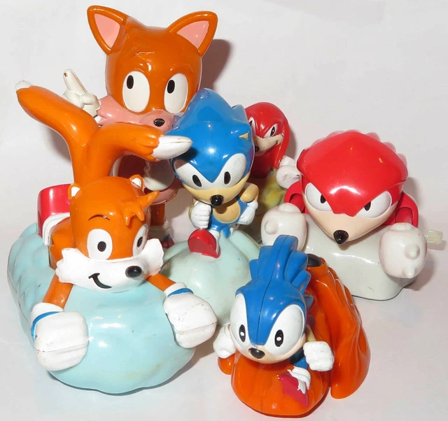 6 1993 - 1998 Sega Sonic The Hedgehog Burger King Mcdonalds Toys Tails Knuckles £18.99 - PicClick UK