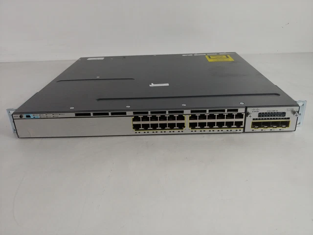 CISCO CATALYST 3750-X WS-C3750X-24T-S 24-Port Gigabit Managed Ethernet ...
