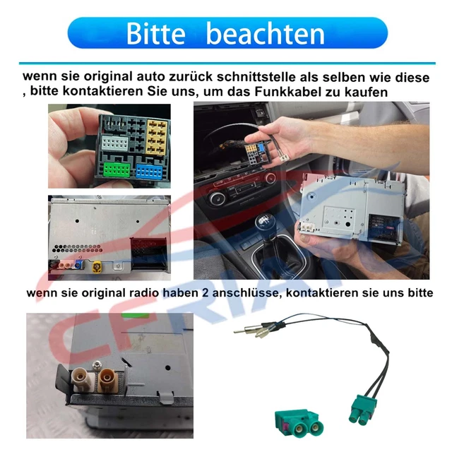 DAB+ 4+64GB ANDROID 15 Carplay autoradio GPS per Skoda Roomster 2006 ...
