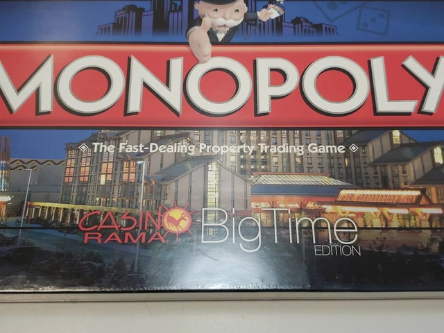 MONOPOLY CASINO RAMA Big Time Edition Board Game Brand New Sealed $19. ...