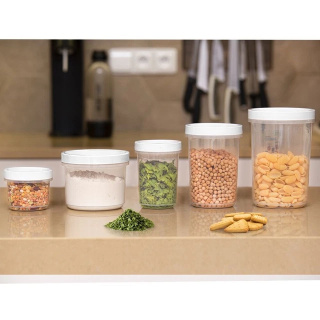 BOÎTE HERMÉTIQUE 500 ml couvercle à vis sans BPA micro-ondes lave ...