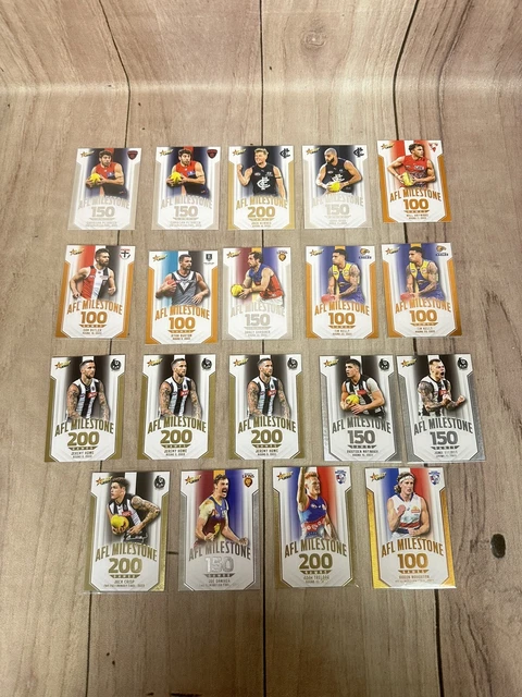 AFL SELECT FOOTY Stars Bundle x19 Milestone Games Cards 2023 ...