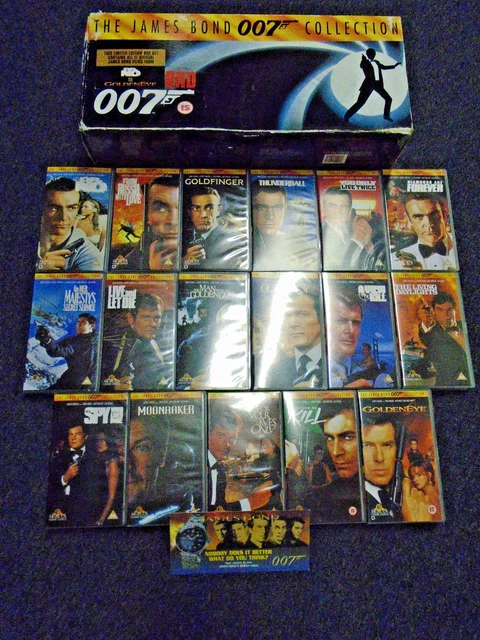 THE JAMES BOND 007 Collection - 17x VHS Tapes - PAL UK - All Tapes Sealed £29.99 - PicClick UK