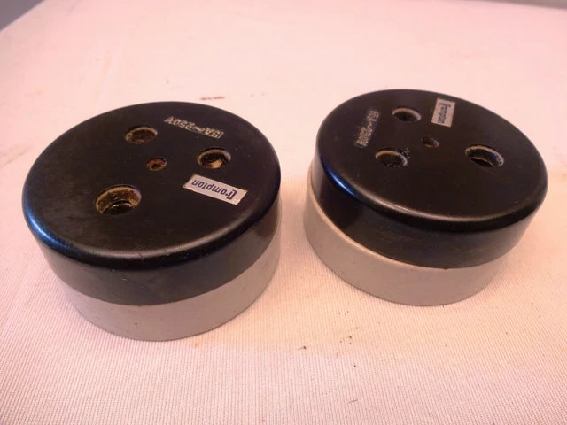 ANTIQUE ELECTRIC SWITCHES Bakelite Light Socket Crompton Vitreous 15 ...