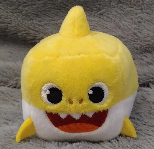 PINKFONG BABY SHARK Yellow Cube Soft Plush Toy 7cm square £9.95 ...