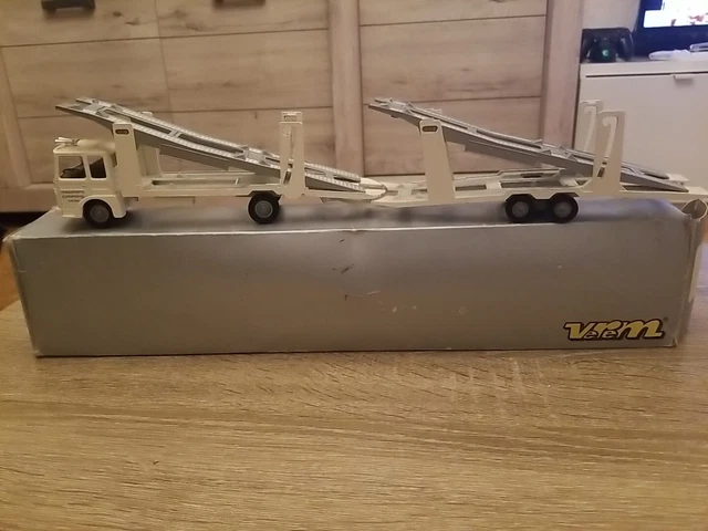 SOLIDO VEREM CAMION Renault Saviem porte autos 1/43 Ref V3011 Transport ...