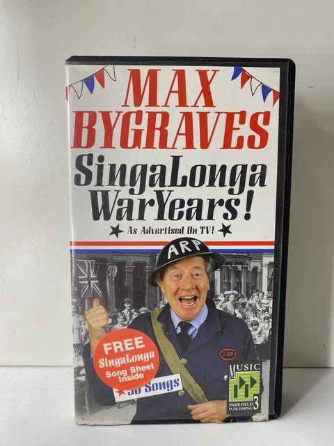 MAX BYGRAVES SINGALONGA War Years On VHS Video Cassette Tape £7.99 ...