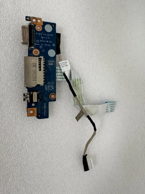 LENOVO E31-70 E31-80 SD Card Reader Audio VGA Port Board With Cables LS ...