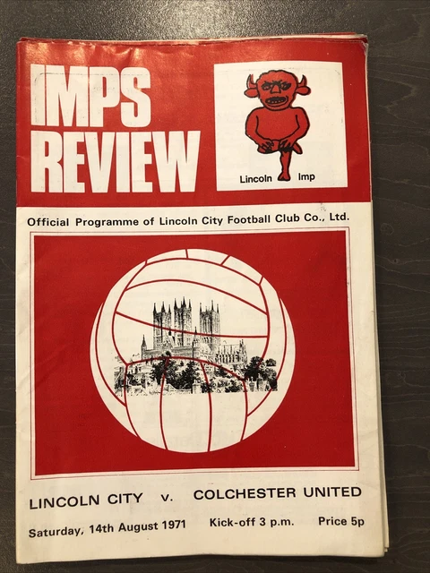 IMPS REVIEW - Lincoln City Football Programme’s - 1971 - 6 Copies £7.54 ...
