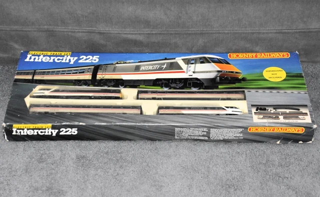 HORNBY INTERCITY 225 Electric Train Set Boxed Class 91 Loco Mk4 Coach ...
