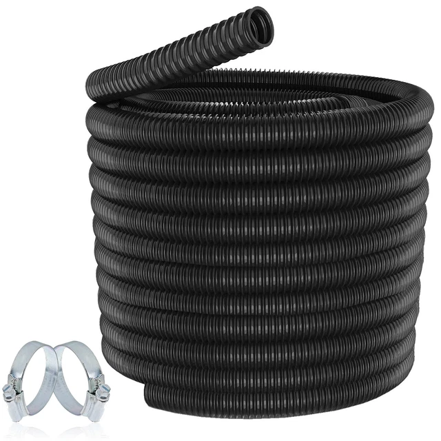 1 Inch Tubing Corrugated Flexible Pond Hose / Tube - Multiple Lengths ...