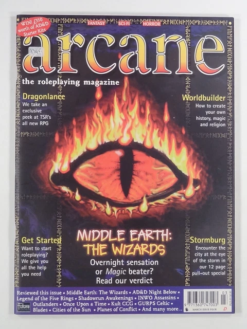 1996 MAR ARCANE UK TTRPG zine WORLDBUILDING getting started STORMBURG ENCOUNTER £5.01 - PicClick UK
