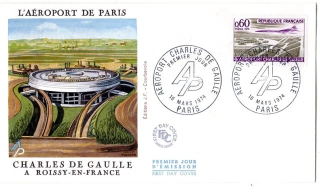 1787+ FDC ENVELOPPE 1er JOUR AEROPORT CHARLES DE GAULLE ROISSY EN BRIE. EUR 2,00 - PicClick FR