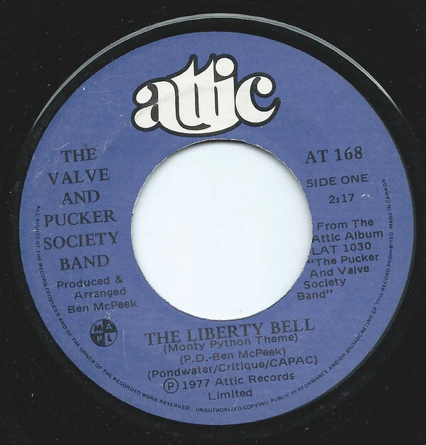 PUCKER AND VALVE Soc - Liberty Bell Monty Python Theme - Used Vinyl ...
