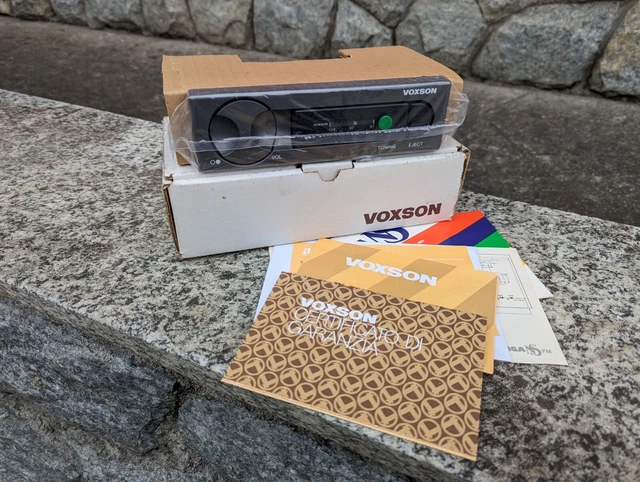 VOXSON TANGA AUTORADIO VERDE FM Design Rodolfo Bonetto 1976 Vintage Dock Radio EUR 899,99 ...