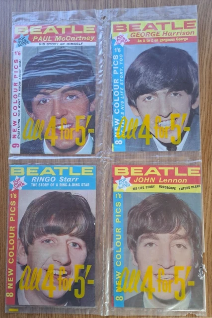 BEATLES POP PICS Super 1964 Still Sealed John Paul Ringo & George £125. ...
