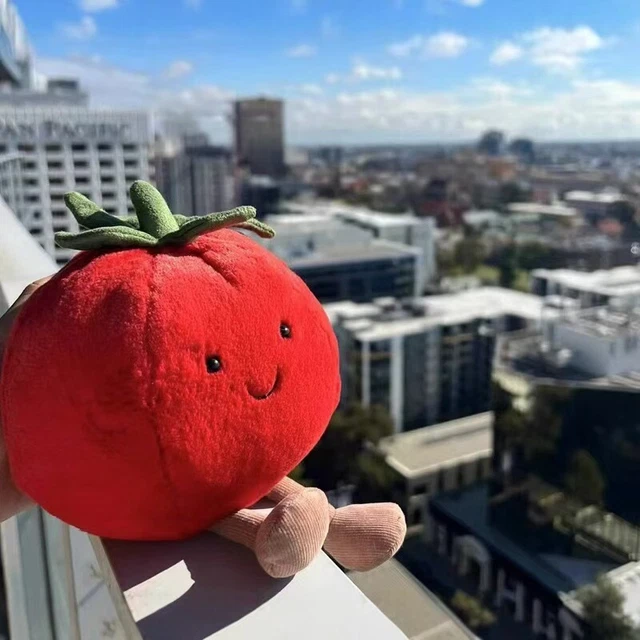 JELLYCAT AMUSEABLE TOMATO Plush - Brand New With Tags (BNWT) + Dust Bag ...