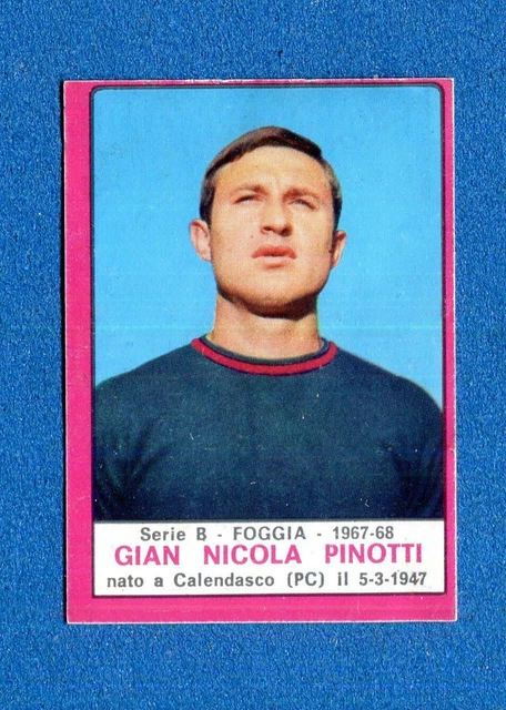 CALCIATORI PANINI 1967-68 - Figurina-Sticker - PINOTTI - FOGGIA -Rec ...