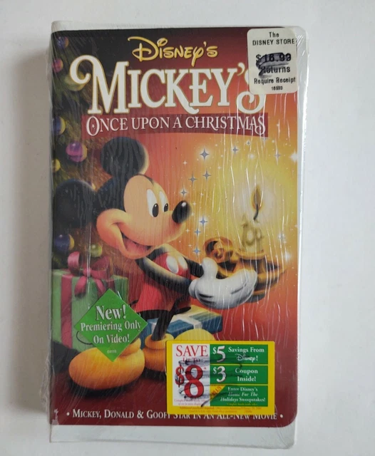 DISNEY’S MICKEY’S ONCE Upon a Christmas Movie VHS Tape Sealed New £14. ...