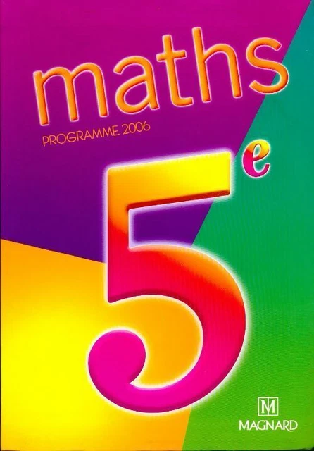 MATHS 5E - Jacquelins Borréoni - V170411 EUR 9,18 - PicClick FR