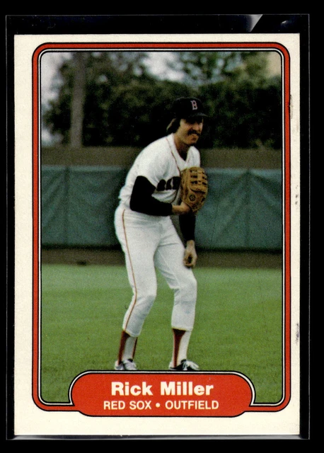 1982 FLEER BASEBALL #299 Rick Miller « Set Break » comme neuf Red Sox de Boston EUR 2,20 ...