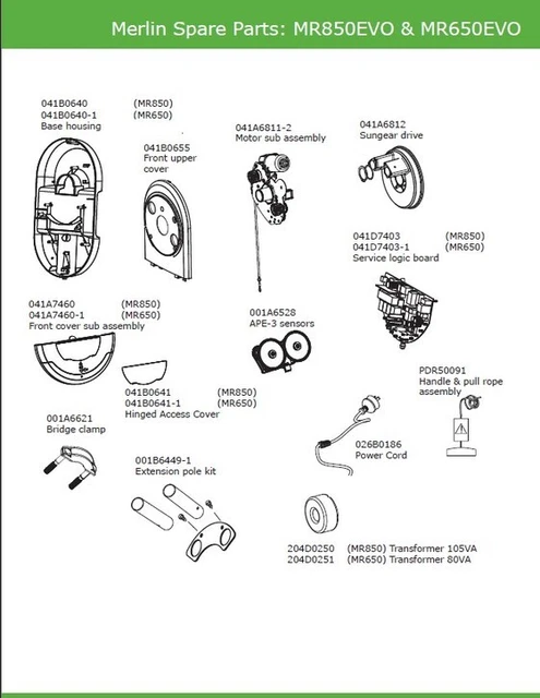 CHAMBERLAIN MERLIN REPLACEMENT Logic Circuit Board 041D7403 SUITS ...
