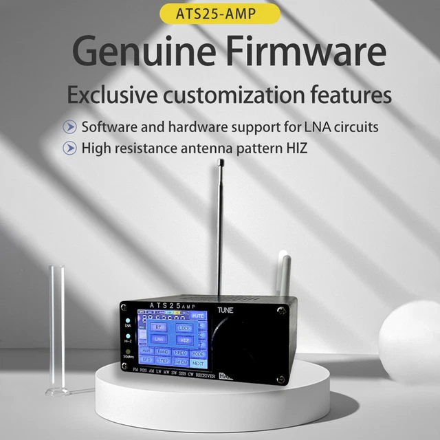 RÉCEPTEUR RADIO PLEINE bande ATS25AMP Si4732 FM RDS AM LW MW SW SSB DSP ...