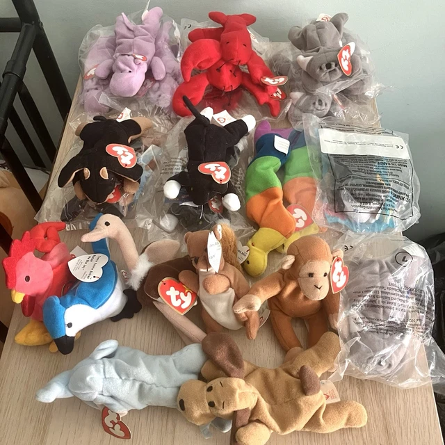 MCDONALD’S HAPPY MEAL Toys 1999 2000 Bundle Of Ty Teenie Beanie Babies ...