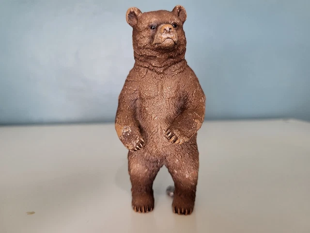 SCHLEICH GRIZZLY BROWN Bear Standing Animal Toy Model Figure 2012 Rare ...
