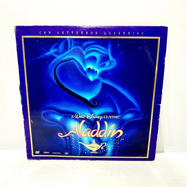 WALT DISNEY CLASSIC Aladdin CAV Letter-Box LaserDisc - Free Postage $39 ...