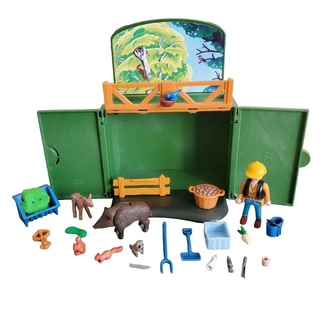 PLAYMOBIL COFFRET À Clé Animaux de la Forêt, Ferme Figurine Fermier ...