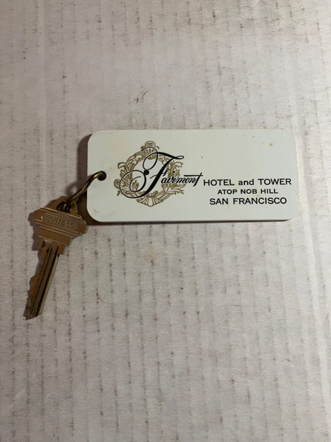 FAIRMONT HOTEL AND Tower Motel Room Key Fob & Key San Francisco ...