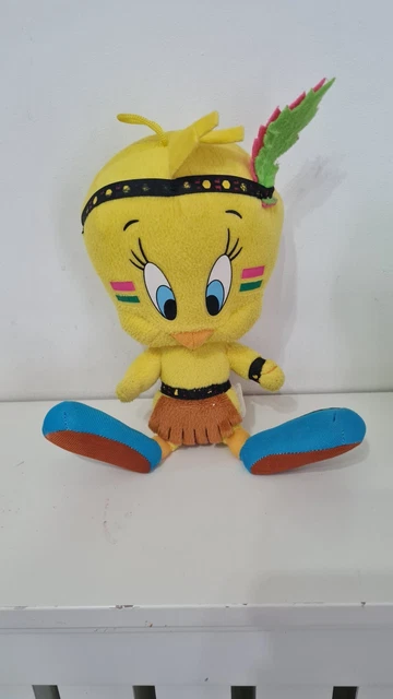 LOONEY TUNES TWEETY Pie Plush Soft Toy Indian Titi - 1990's £4.99 ...