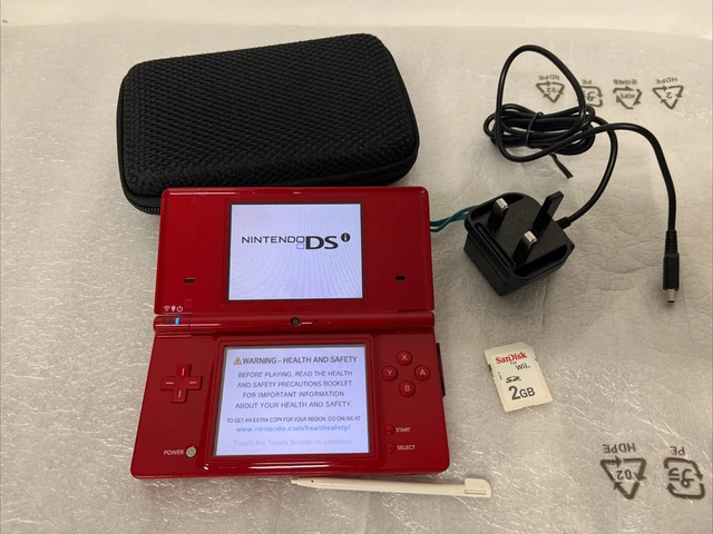 NINTENDO DSI RED Handheld Console With Genuine Nintendo Charger & Games ...