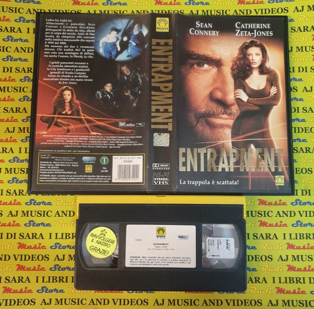 VHS*FILM ENTRAPMENT 1999 Sean Connery Catherine Zeta-Jones MEDUSA (F14 ...