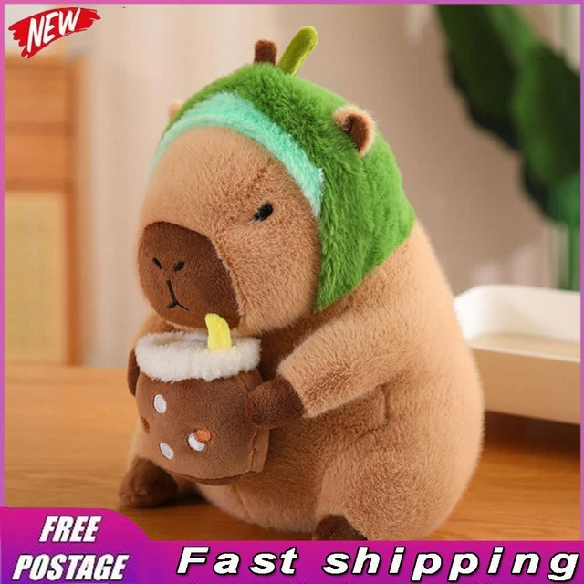CAPYBARA PLUSH TOY Cute Capybara Stuffed Animal (Capybara Avocado 40cm ...