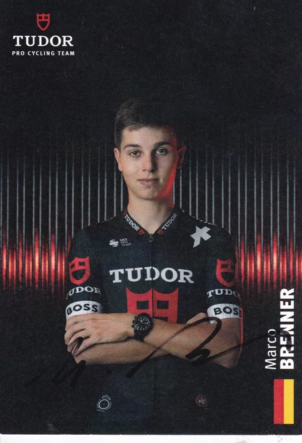AUTOGRAMMKARTE,TEAM TUDOR PRO Cycling 2024,sig.Marco Brenner Deutscher ...