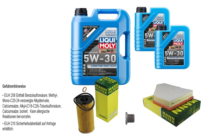 MANN INSPECTION SET 7 L LIQUI MOLY Longtime High Technologie 5W-30 pour BMW EUR 146,03 - PicClick FR