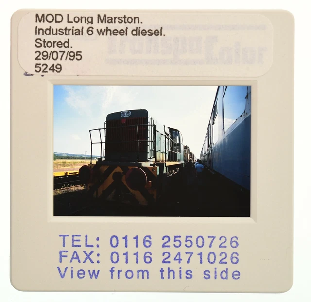 5249 SLIDE. STORED industrial diesel locomotive (Long Marston). 1995. £ ...