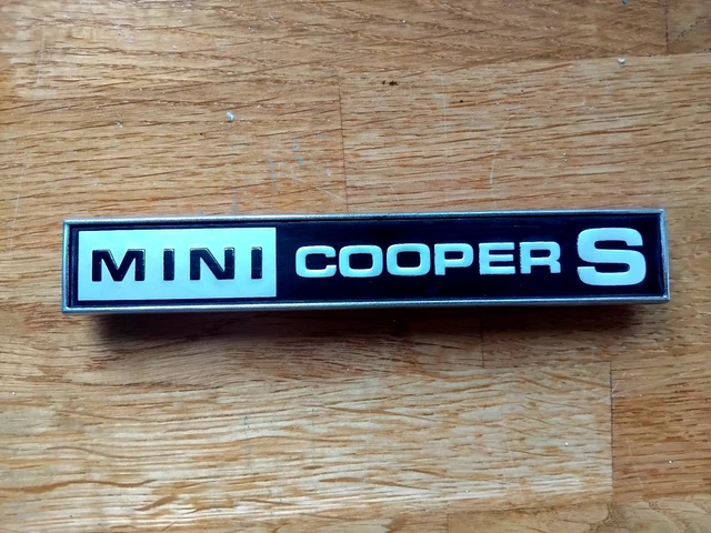 CLASSIC MINI COOPER S Rare Genuine Mk3 Boot Badge Works 1275 Gt Mk1 ...