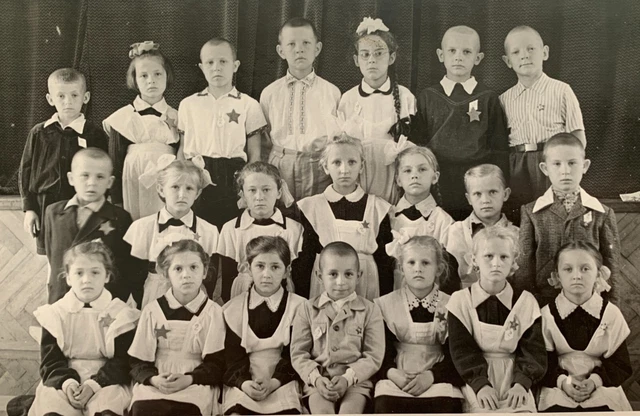 1969 SOVIET PUPILS School Class Uniform Schoolgirl Schoolboy USSR ...