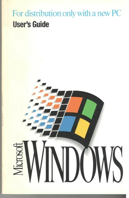 VINTAGE 1993 MICROSOFT Windows Version 3.1 User's Guide $9.99 - PicClick CA